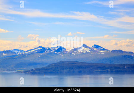 View of 'Molde panorama' taken from Varden viewpoint - showing the ...