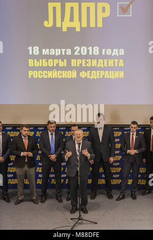 Moscow, Moscow, Russia. 16th Mar, 2018. Vladimir Zhirinovsky, the ...