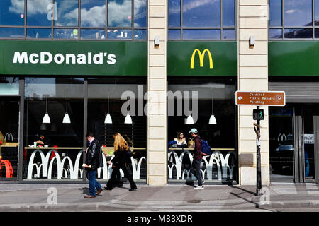 McDonalds Fast Food Restaurant - Pigalle - Paris - France Stock Photo ...