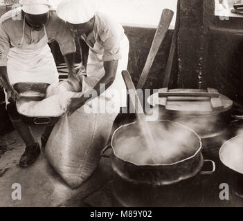 1940s East Africa -army cooks at work Photograph by a British army ...