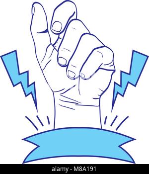 duo color person hand oppose protest revolucion Stock Vector Image ...