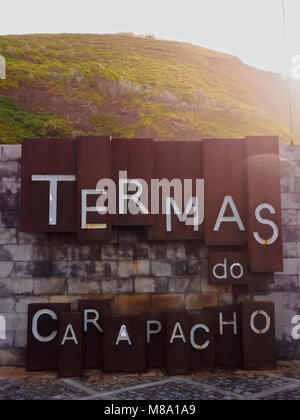 Termas do Carapacho, spa, Graciosa Island, Azores, Portugal Stock Photo ...