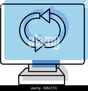 moved color electronic screen computer technology object Stock Vector ...