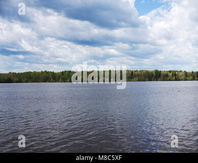 Mysterious foggy forest river at night seeing watermill Stock Photo - Alamy