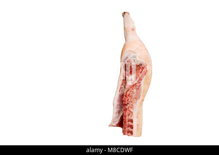 raw meat. Pork carcass side Stock Photo: 177295258 - Alamy