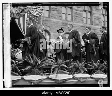 Photograph of a graduation ceremony at Georgetown University on June 9 ...