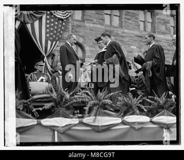 Photograph of a graduation ceremony at Georgetown University on June 9 ...