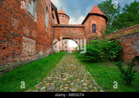 Medieval Gothic castle in Reszel, Poland Stock Photo - Alamy