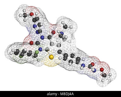 Relugolix drug molecule (gonadotropin-releasing hormone receptor ...