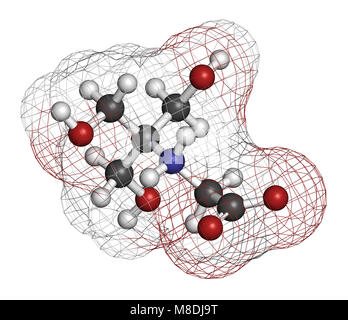 Tricine buffering agent molecule. 3D rendering Stock Photo - Alamy