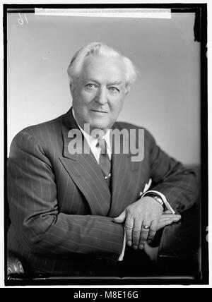 A formal portrait of Senator Pat McCarran, a notable figure in American ...