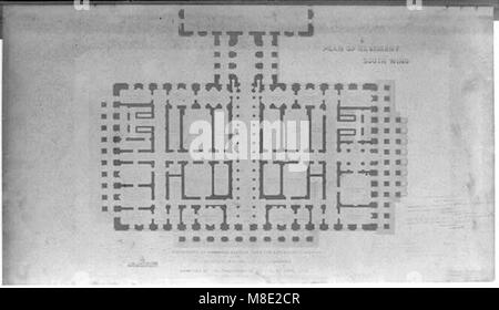 A detailed floor plan of the south wing of the United States Capitol ...