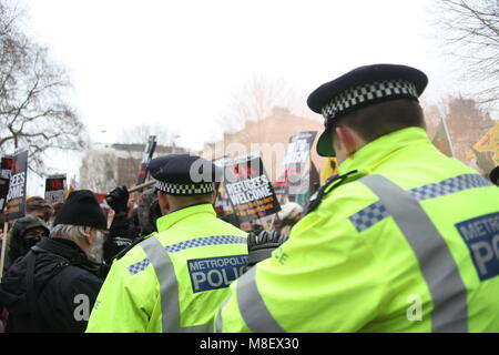 Stand up to Racism clash with police and streamers in Altrincham. A ...