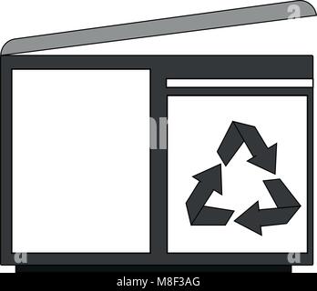 Garbage container pixel art. 8 bit trash can pixelated Stock Vector ...