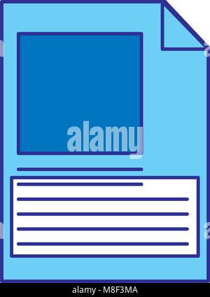 duo color business office paper document information vector ...