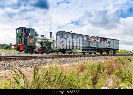 Ex Calendonia Works 0-4-0 tank engine giving guards vans rides at the ...