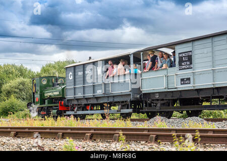 Ex Calendonia Works 0-4-0 tank engine giving guards vans rides at the ...