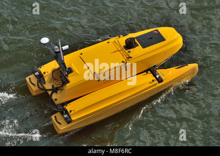 ASV Global C-CAT3 unmanned autonomous surface vessel being demonstrated ...