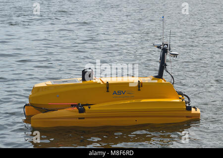 ASV Global C-CAT3 unmanned autonomous surface vessel being demonstrated ...