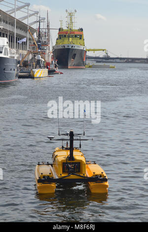 ASV Global C-CAT3 unmanned autonomous surface vessel being demonstrated ...