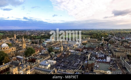 aerial view of Oxford city centre and Oxford University colleges Stock ...
