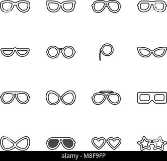 Plastic eyeglasses icon. Simple illustration of plastic eyeglasses ...