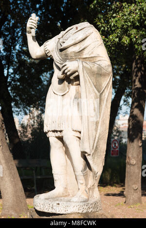 An ancient Roman headless sculpture on Palatine Hill, Rome, Lazio ...