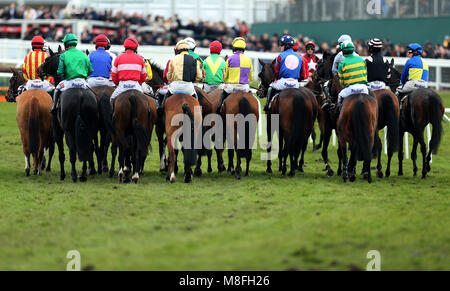 Runners and riders in the Albert Bartlett Novices' Hurdle on day four ...