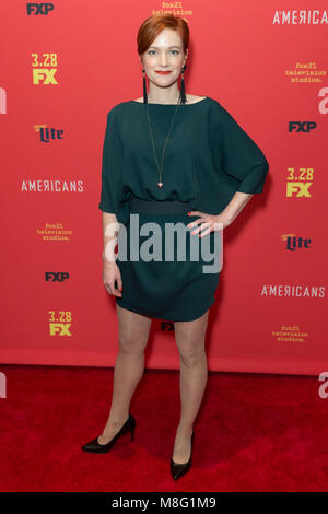 Actress Suzy Jane Hunt attends the season 5 premiere of "The Americans ...