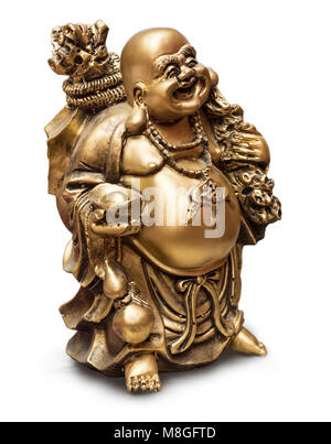 small monk Isolated on white, Luang Pu Thong Stock Photo - Alamy