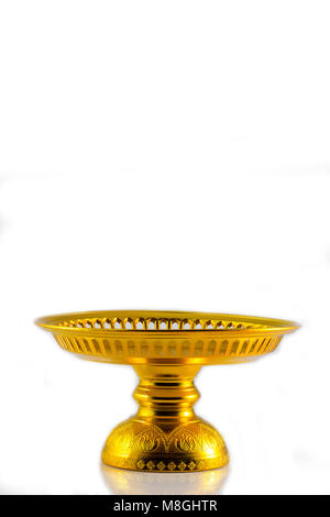 golden ware isolate in white background Stock Photo - Alamy