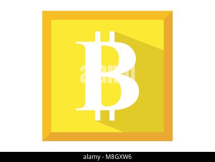 bitcoin flat icon, vector color illustration Stock Vector Image & Art - Alamy