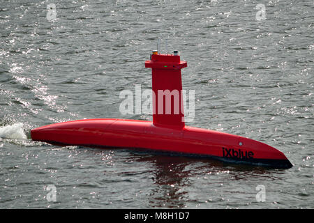 iXblue DriX unmanned surface vessel doing demonstration runs in London ...