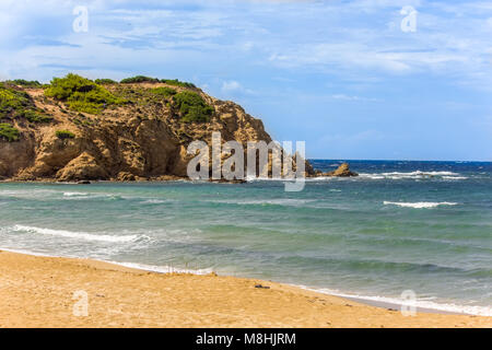 Mandraki beach on the Skiathos island, Greece Stock Photo - Alamy