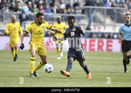 Chester, Pennsylvania, USA. 17th Mar, 2018. Philadelphia Union's DAVID ...