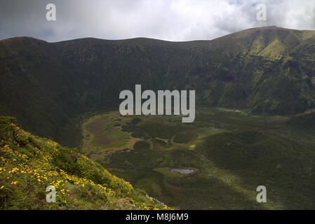 Faial Caldeira, inside the central caldera, Faial, Azores islands ...