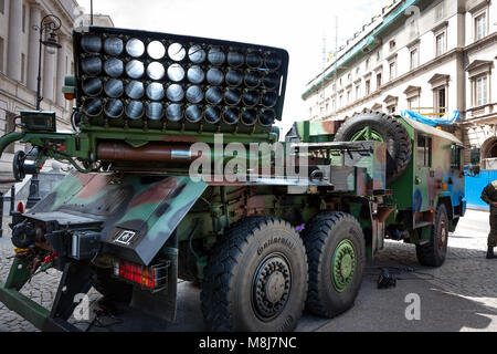Modern Polish self-propelled WR-40 Langusta multiple launch rocket ...