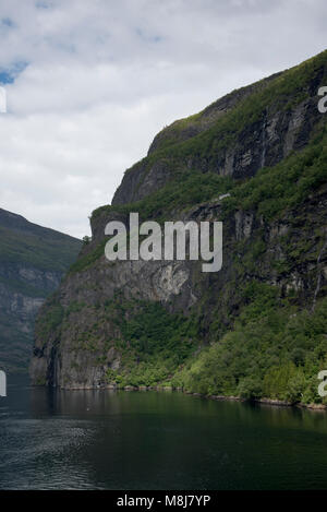 The Skageflå mountain farm is situated 250 meter above Geiranger fjord ...