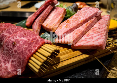 Wagyu steak, premium quality Japanese beef. Wagyu is the collective ...