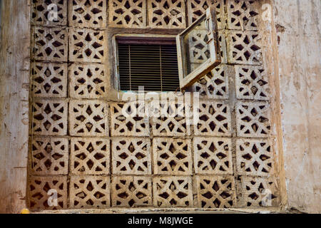 Saudi Arabia, Jeddah, Traditional architecture in the old part of the ...