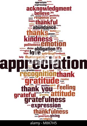 Thankfulness word cloud concept. Vector illustration Stock Vector Image ...