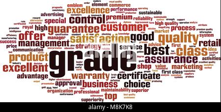 Grade word cloud concept. Vector illustration Stock Vector Image & Art ...