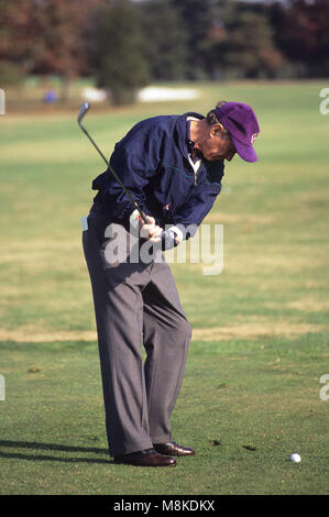 Washington, DC., USA, 1991 President George H.W. Bush on the golf ...