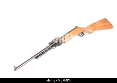 A .177 German Haenel Model 5 Junior repeater air rifle showing logo on ...