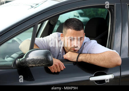 drunk man driving Stock Photo - Alamy