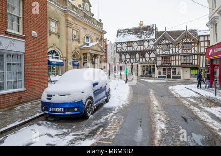 UK. Weather, Ludlow, Shropshire, England, UK. 18th. March 2018 ...