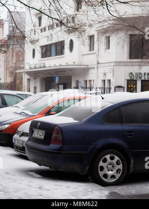 Bucharest, Romania. 18th March, 2018. After two warm weeks, Bucharest ...