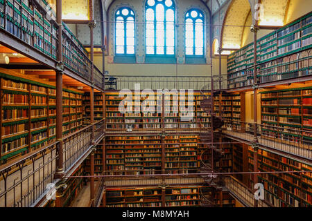 Library of the Amsterdam Rijksmuseum one of the most beautiful famous ...