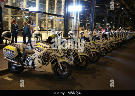 A line of police motorcycles in Sydney, Australia Stock Photo - Alamy