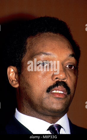 Chicago, Illinois. USA, May, 1987 Jesse Jackson Portrait. Credit: Mark ...